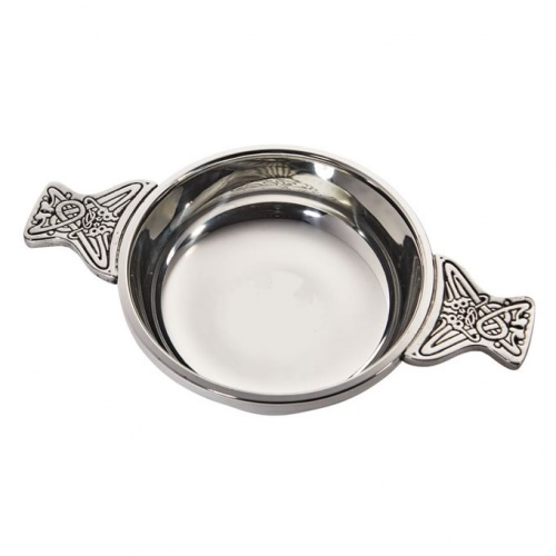 Large Pewter Quaich Bowl (4.25in dia) - Awards Trophies Supplier